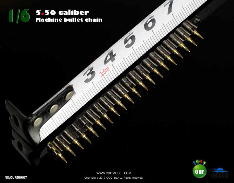 COO5008-20 - 5.56 Caliber Machine Bullet Chain (20 Bullets)