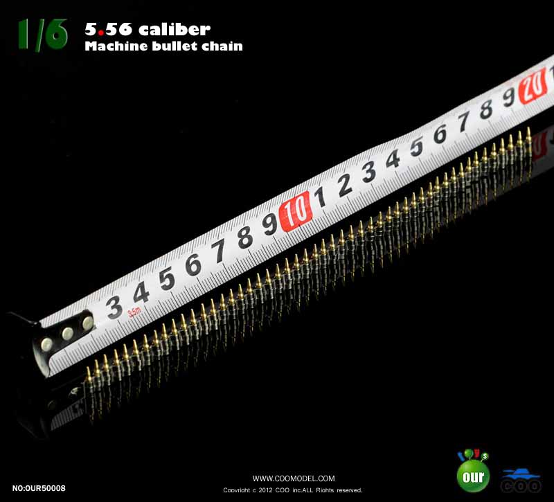 COO5008-50 - 5.56 Caliber Machine Bullet Chain (50 Bullets)