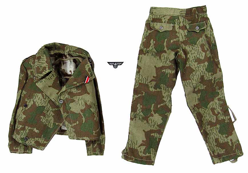Wehrmacht & Tank Crew Overalls AL10008-B - Uniform (Splinter Camo) w/ Patch