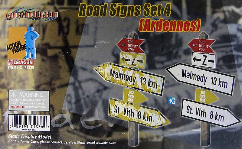 CH71338 - Cyber Hobby: Road Signs Set 4 (Ardennes)